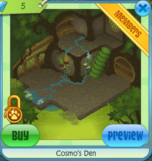 Cosmo's Den | Animal Jam Classic Wiki | Fandom