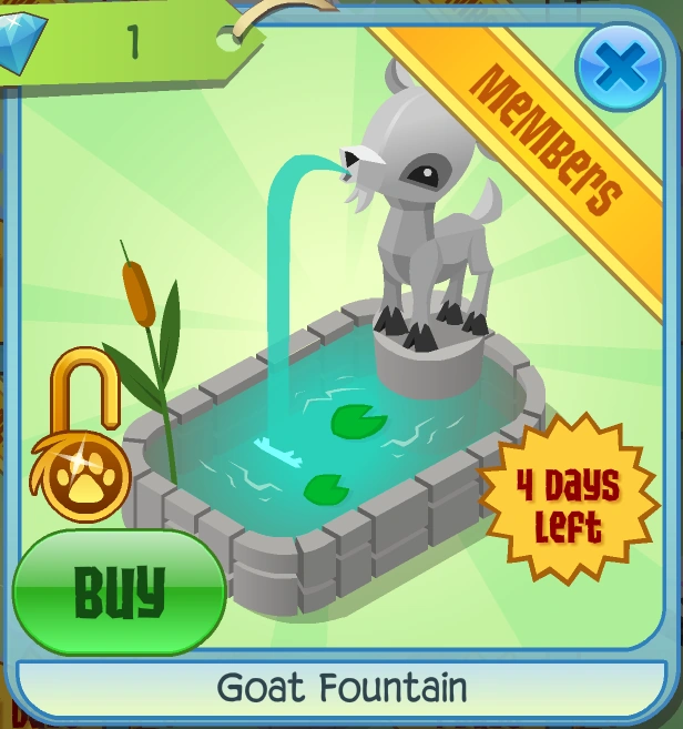 Goat Fountain | Animal Jam Classic Wiki | Fandom