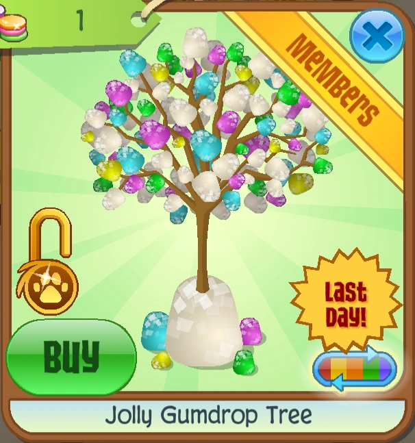 Jolly Gumdrop Tree (Members) | Animal Jam Classic Wiki | Fandom