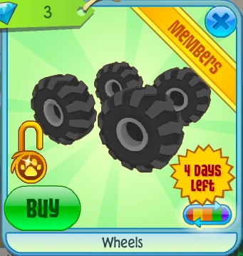 Wheels | Animal Jam Classic Wiki | Fandom
