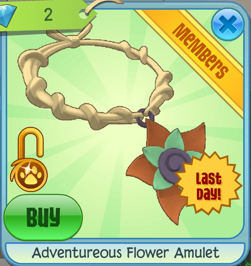 Adventurous Flower Amulet | Animal Jam Classic Wiki | Fandom