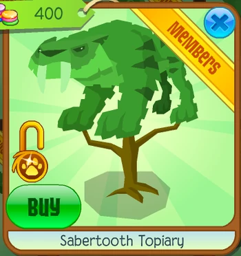 Sabertooth Topiary | Animal Jam Classic Wiki | Fandom