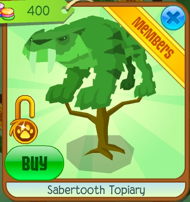 Sabertooth Topiary | Animal Jam Classic Wiki | Fandom