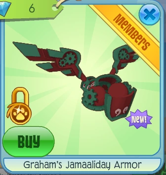 Graham's Jamaaliday Armor | Animal Jam Classic Wiki | Fandom