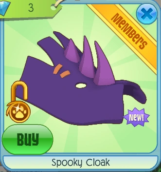 Spooky Cloak | Animal Jam Classic Wiki | Fandom
