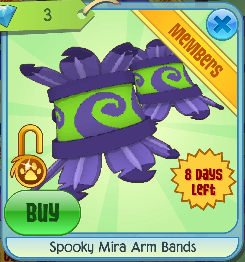 Spooky Mira Arm Bands | Animal Jam Classic Wiki | Fandom