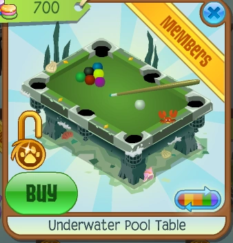 Underwater Pool Table | Animal Jam Classic Wiki | Fandom