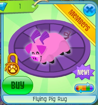 Flying Pig Rug | Animal Jam Classic Wiki | Fandom