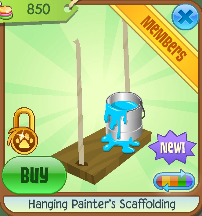 Hanging Painter's Scaffolding | Animal Jam Classic Wiki | Fandom