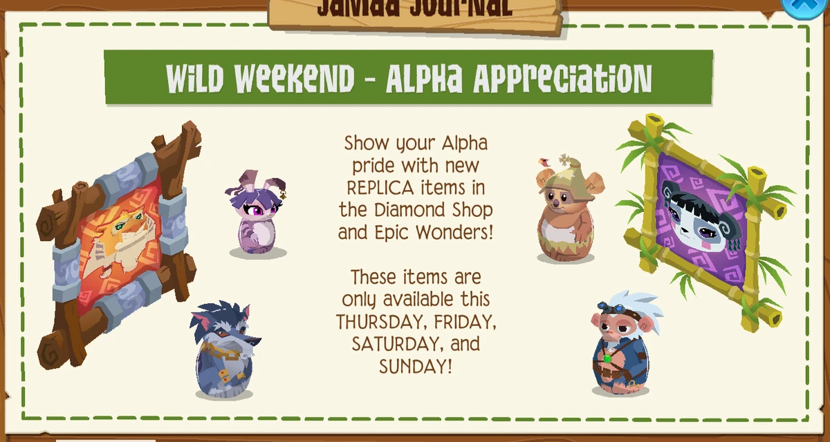 Alpha Portrait Collection | Animal Jam Classic Wiki | Fandom