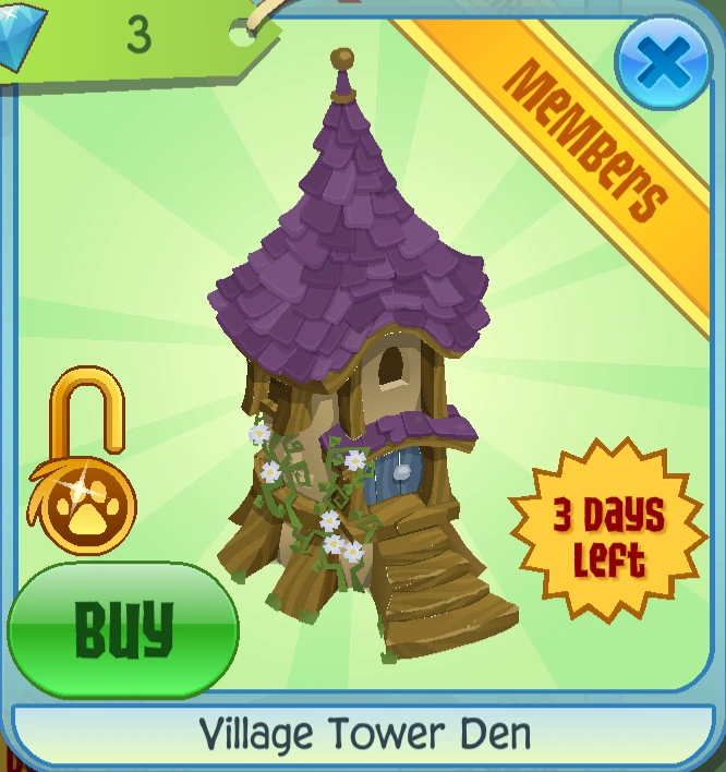 Village Tower Den | Animal Jam Classic Wiki | Fandom