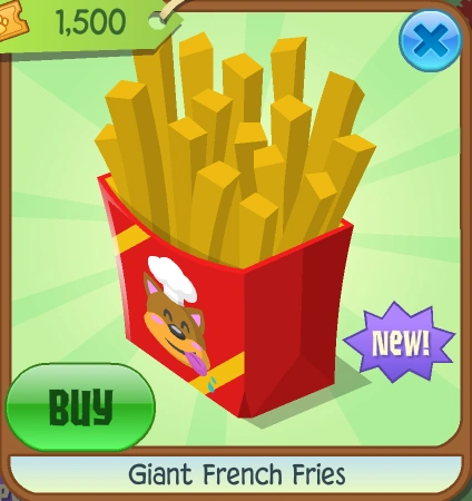 Giant French Fries | Animal Jam Classic Wiki | Fandom