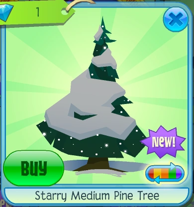 Starry Medium Pine Tree | Animal Jam Classic Wiki | Fandom