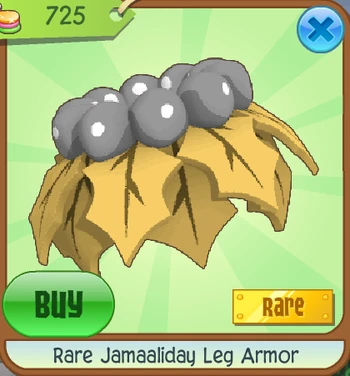 Rare Jamaaliday Leg Armor | Animal Jam Classic Wiki | Fandom