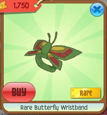 Rare Butterfly Wristband | Animal Jam Classic Wiki | Fandom