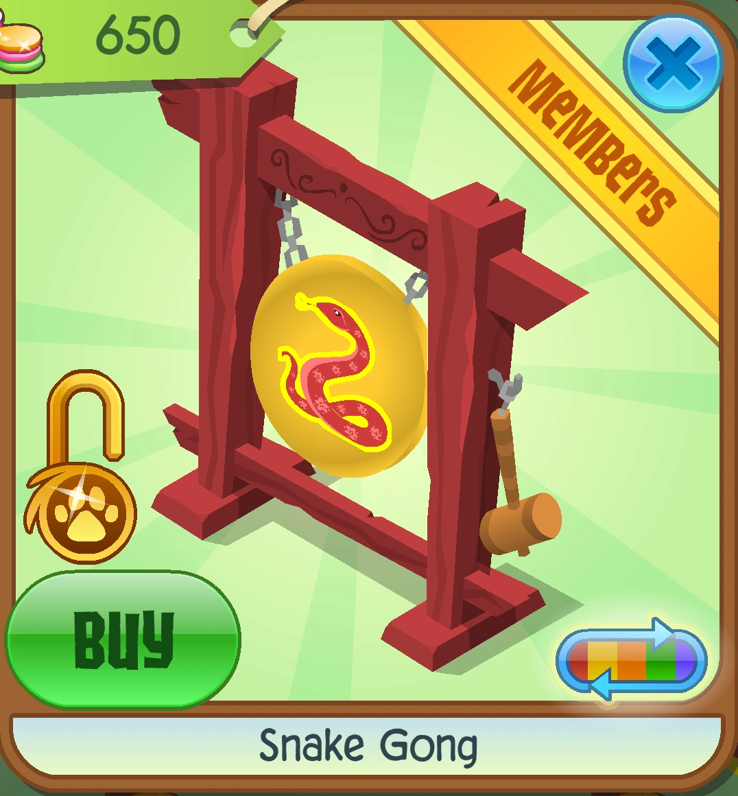 Snake Gong | Animal Jam Classic Wiki | Fandom