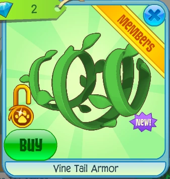 Vine Tail Armor | Animal Jam Classic Wiki | Fandom