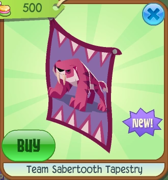 Team Sabertooth Tapestry | Animal Jam Classic Wiki | Fandom