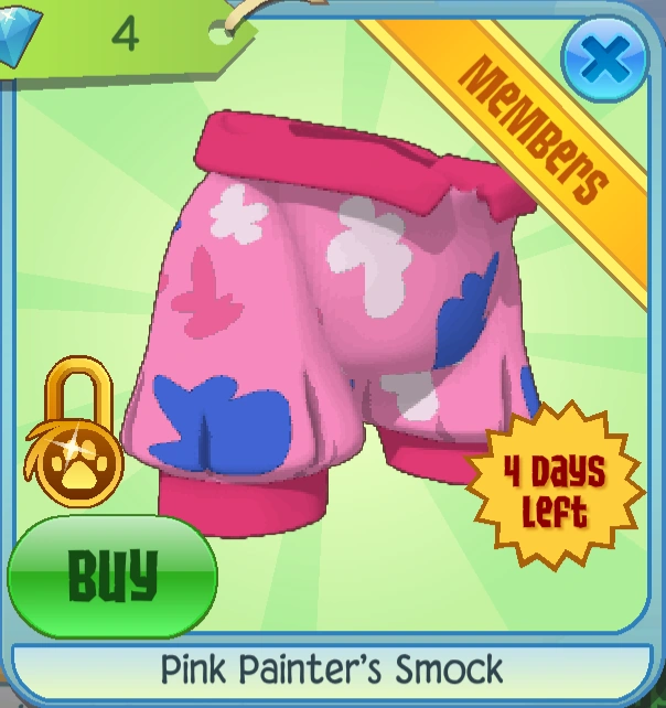 Pink Painter's Smock | Animal Jam Classic Wiki | Fandom