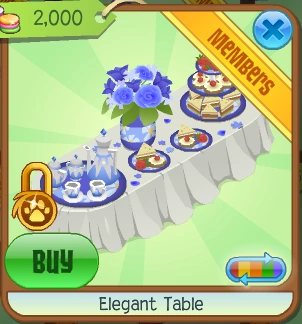 Elegant Table | Animal Jam Classic Wiki | Fandom