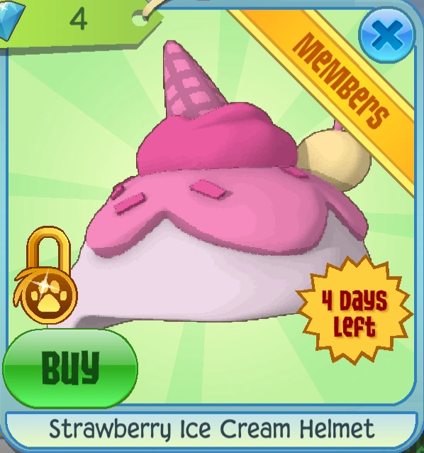 Strawberry Ice Cream Helmet | Animal Jam Classic Wiki | Fandom