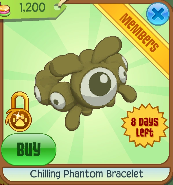 Chilling Phantom Bracelet | Animal Jam Classic Wiki | Fandom