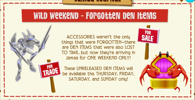 Forgotten Den Items | Animal Jam Classic Wiki | Fandom