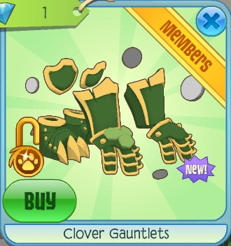 Clover Gauntlets | Animal Jam Classic Wiki | Fandom