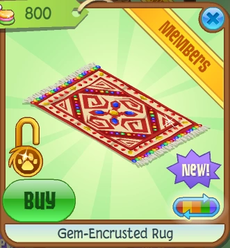 Gem-Encrusted Rug | Animal Jam Classic Wiki | Fandom