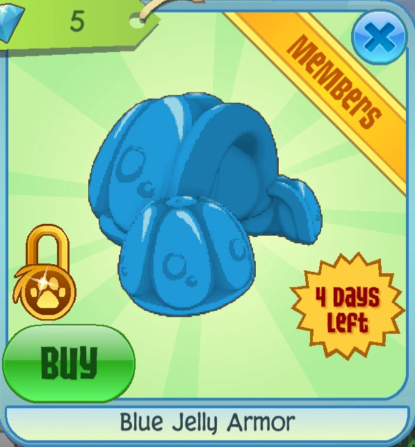 Blue Jelly Armor | Animal Jam Classic Wiki | Fandom