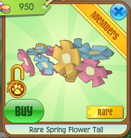 Rare Spring Flower Tail | Animal Jam Classic Wiki | Fandom