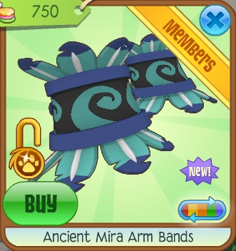 Ancient Mira Arm Bands | Animal Jam Classic Wiki | Fandom