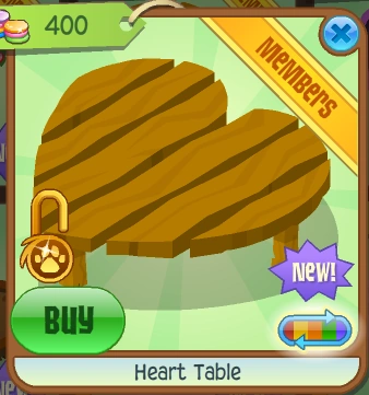 Heart Table | Animal Jam Classic Wiki | Fandom