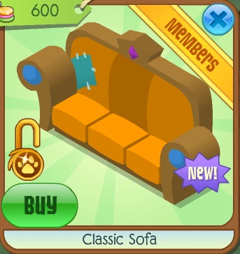 Classic Sofa | Animal Jam Classic Wiki | Fandom