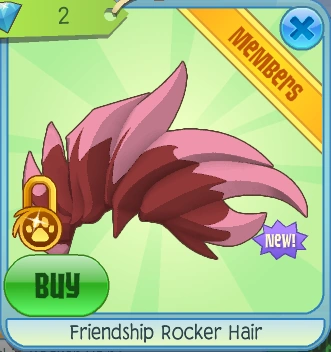 Friendship Rocker Hair | Animal Jam Classic Wiki | Fandom