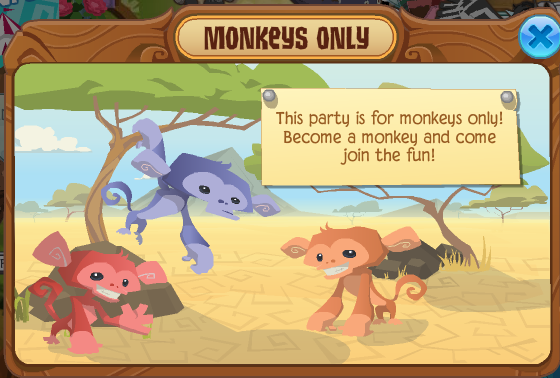 Monkeys Only Party | Animal Jam Classic Wiki | Fandom