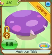 Mushroom Table | Animal Jam Classic Wiki | Fandom