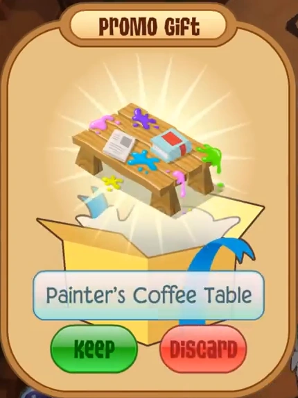 Painter's Coffee Table | Animal Jam Classic Wiki | Fandom
