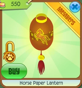 Horse Paper Lantern | Animal Jam Classic Wiki | Fandom