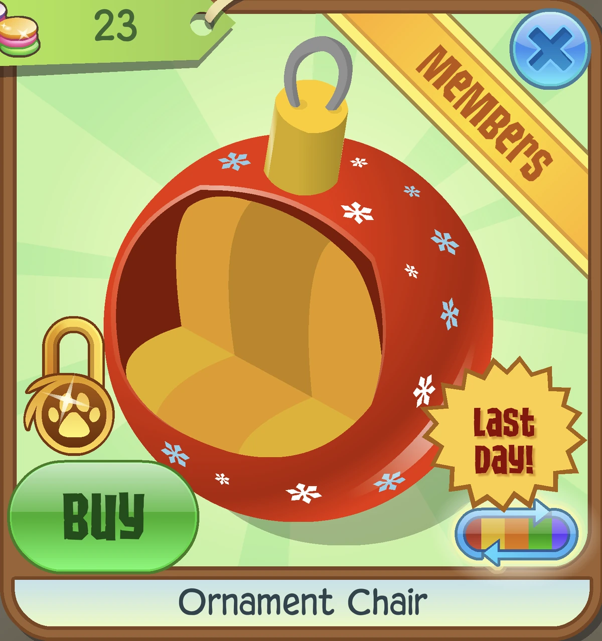 Ornament Chair (Members) | Animal Jam Classic Wiki | Fandom