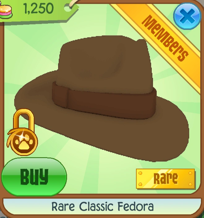 Rare Classic Fedora | Animal Jam Classic Wiki | Fandom