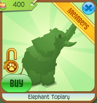 Elephant Topiary | Animal Jam Classic Wiki | Fandom