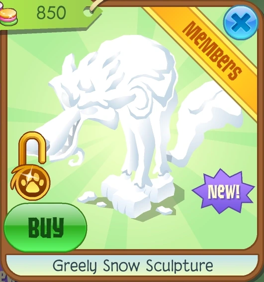 Greely Snow Sculpture | Animal Jam Classic Wiki | Fandom