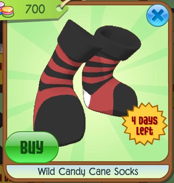Wild Candy Cane Socks | Animal Jam Classic Wiki | Fandom