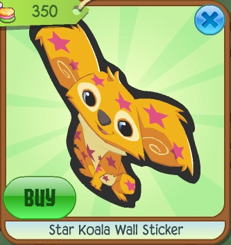 Star Koala Wall Sticker | Animal Jam Classic Wiki | Fandom