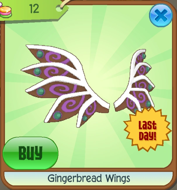 Gingerbread Wings (2023 Non-Member) | Animal Jam Classic Wiki | Fandom