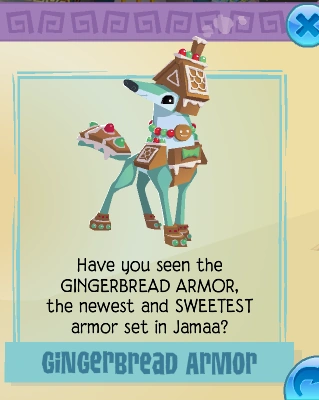 Gingerbread Armor Set | Animal Jam Classic Wiki | Fandom