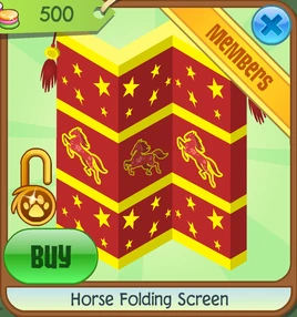 Horse Folding Screen | Animal Jam Classic Wiki | Fandom