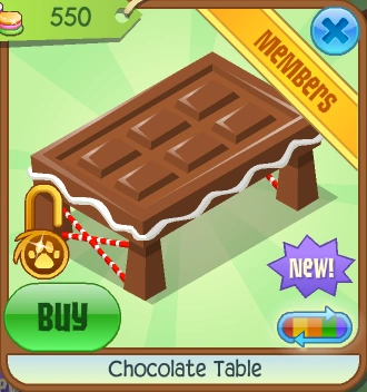 Chocolate Table | Animal Jam Classic Wiki | Fandom