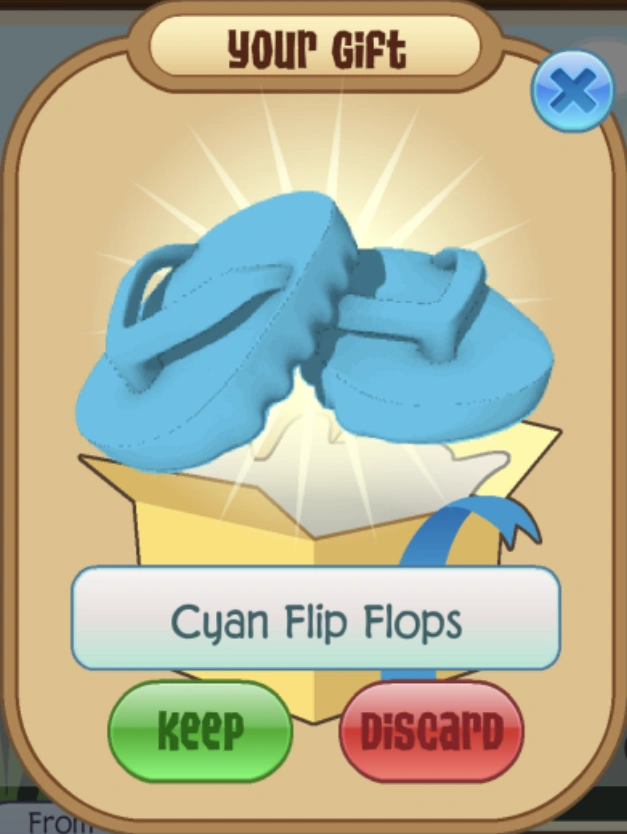 Cyan Flip Flops | Animal Jam Classic Wiki | Fandom